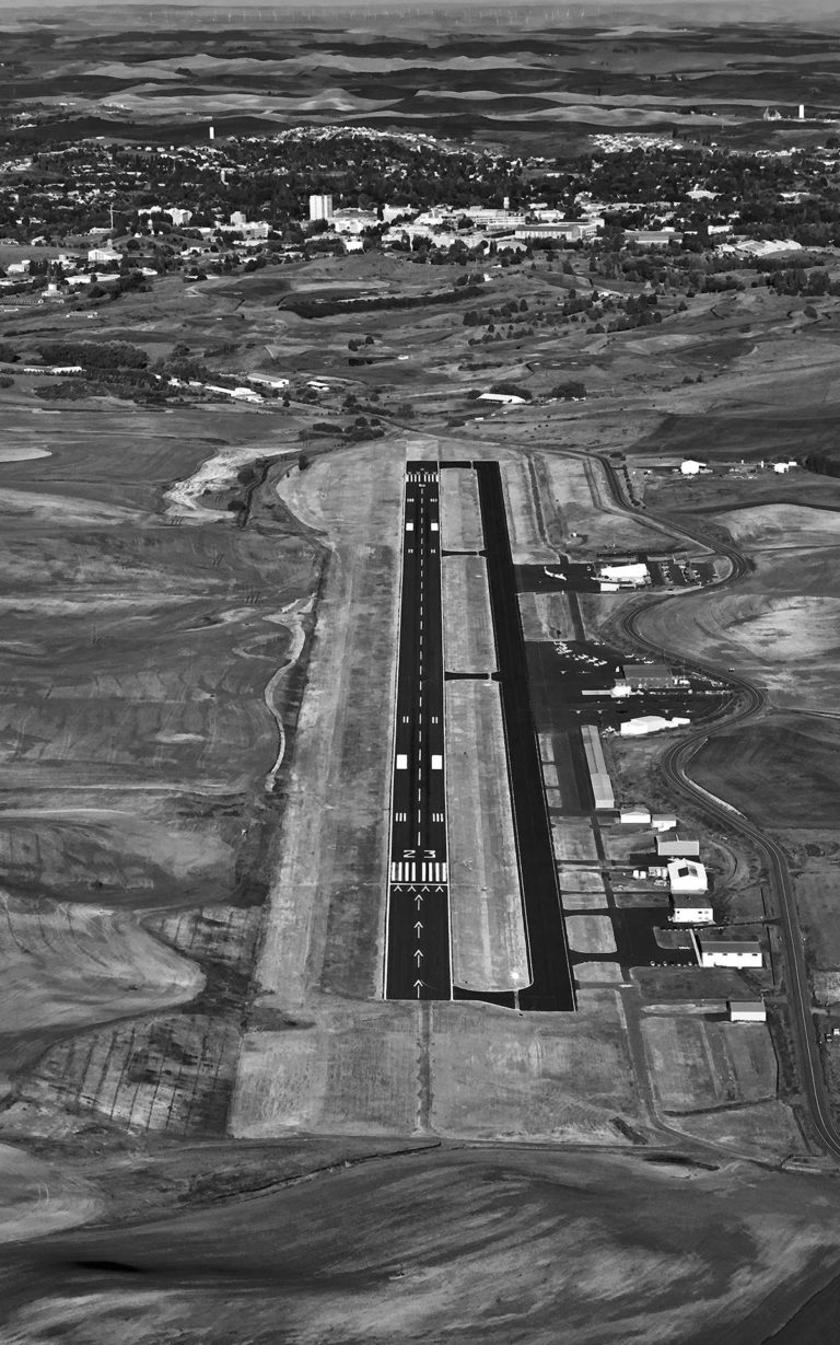 Aerial Photograhy, Pullman, Washington Airport and Washington State ...